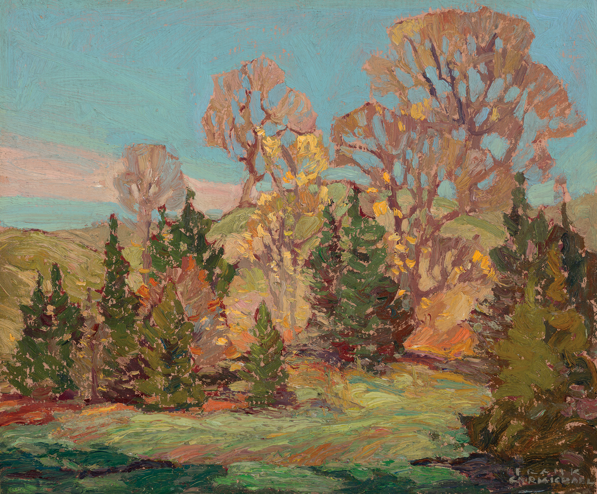 Pageantry of Autumn Colours: Franklin Carmichael’s “Study of Trees, Autumn” (circa 1920-22 ...
