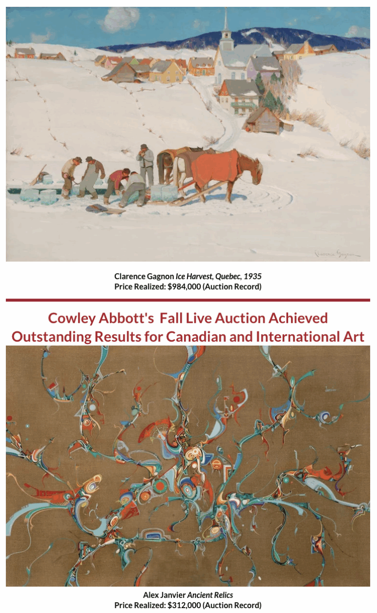 Record Breaking Auction of A Private Collection of Rare Canadian Art ...